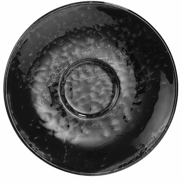 Блюдце «Нанокрем Блэк», фарфор, 145/47 мм, черный (Kutahya, Турция)