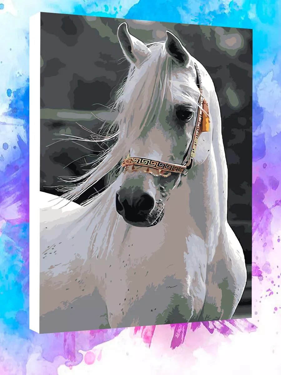 Картина по номерам Лошадь Конь