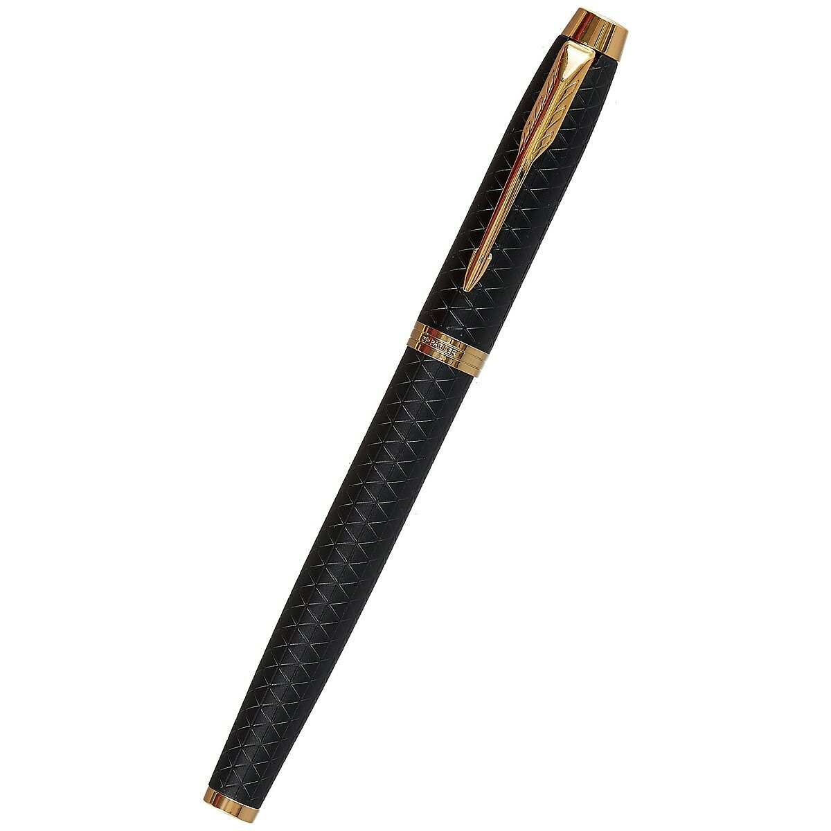 Ручка перьевая Parker, IM Premium Black/Gold GT, синяя