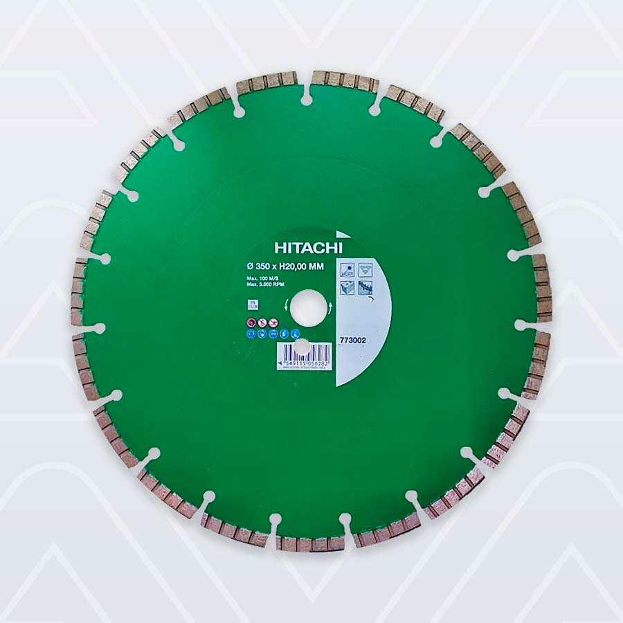 Диск алмазный по бетону 350х3.2х10х25.4mm A1-19L Hitachi премиум качества