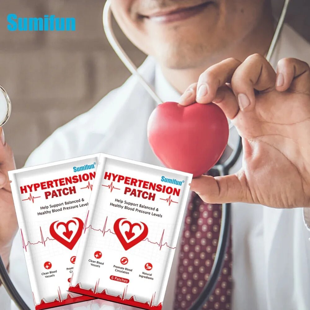 Пластырь Hypertension Patch, для контроля давления, ночной, 1 упаковка, 7 шт.