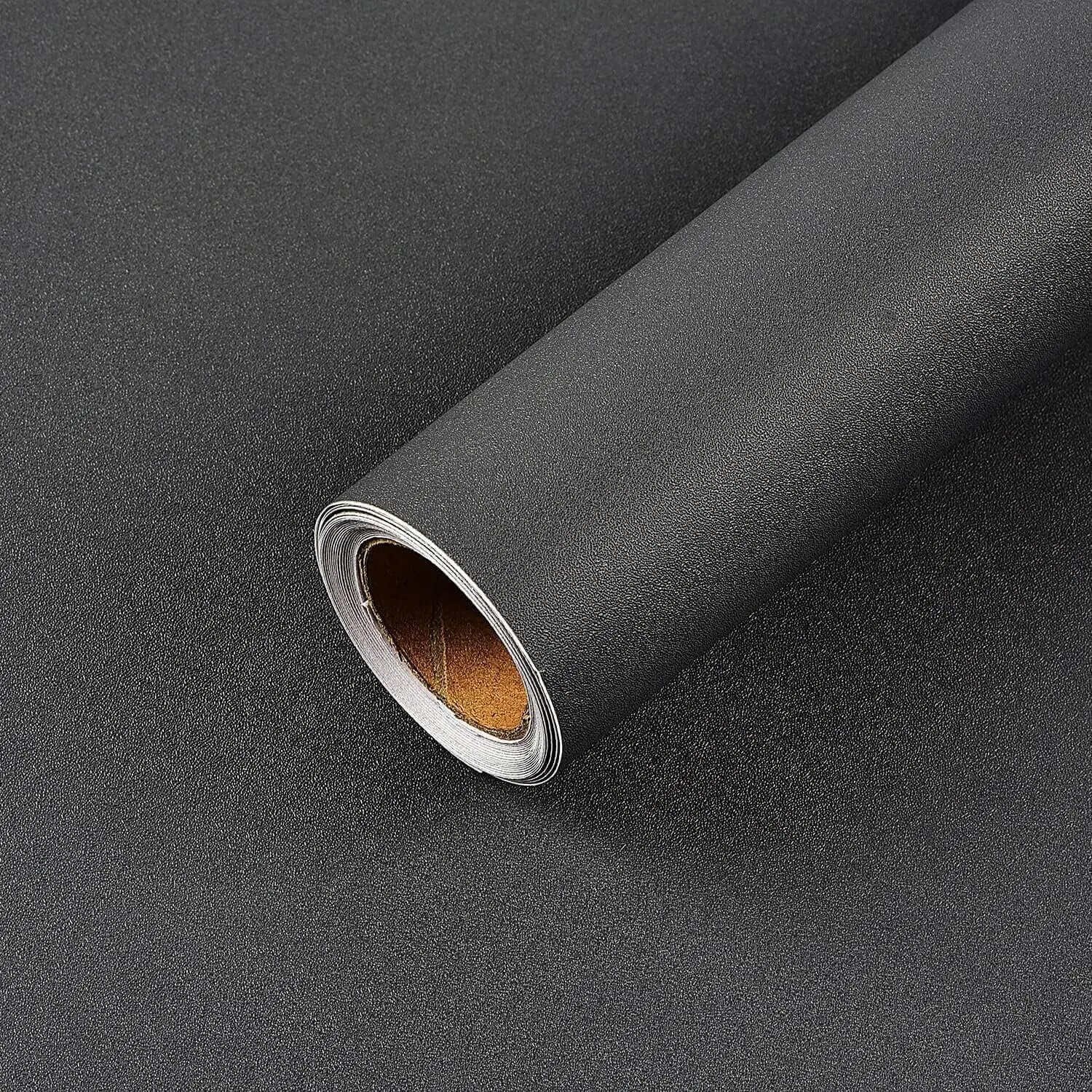 Самоклеящиеся водонепроницаемые обои из ПВХ Черный, CS - Dark gray, 55cmx200CM