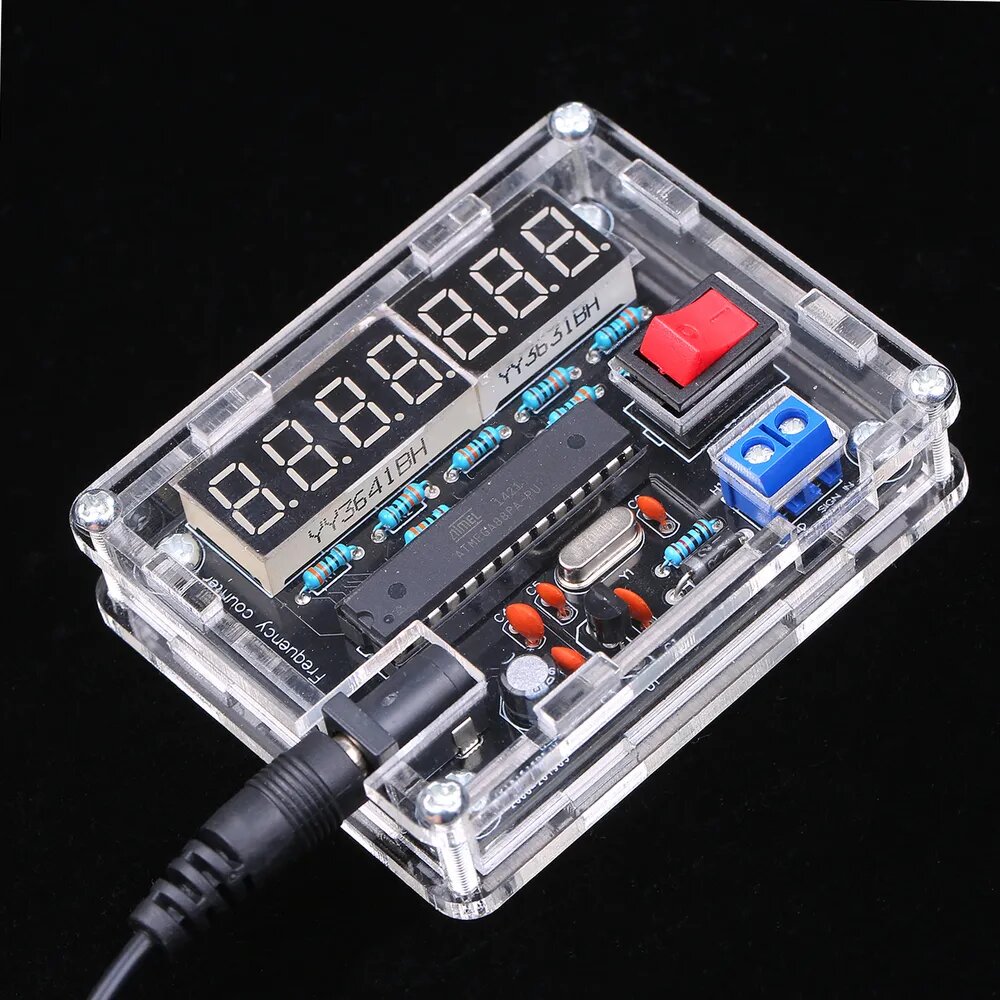 Измеритель частоты ATmega8A-PU, 7 бит, до 30В, автоматическое преобразование диапазона — фото 1