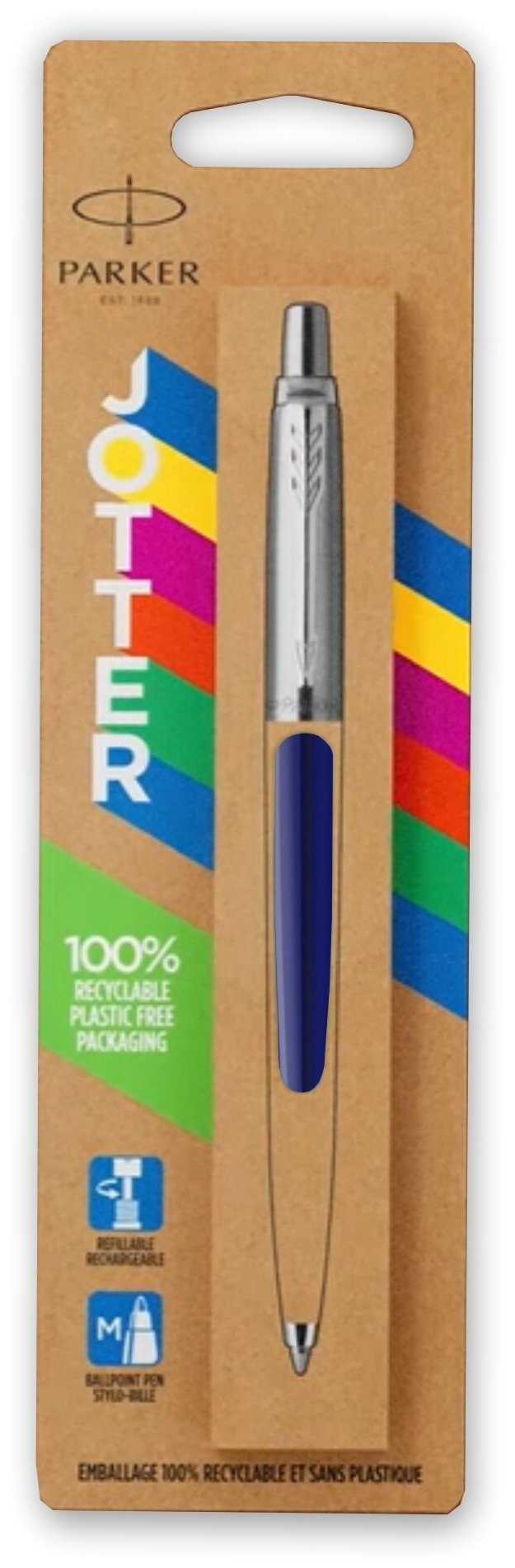 Ручка шариковая Parker Jotter ORIGINALS NAVY BLUE CT (2747C), стержень: Mblue В блистере 2123427