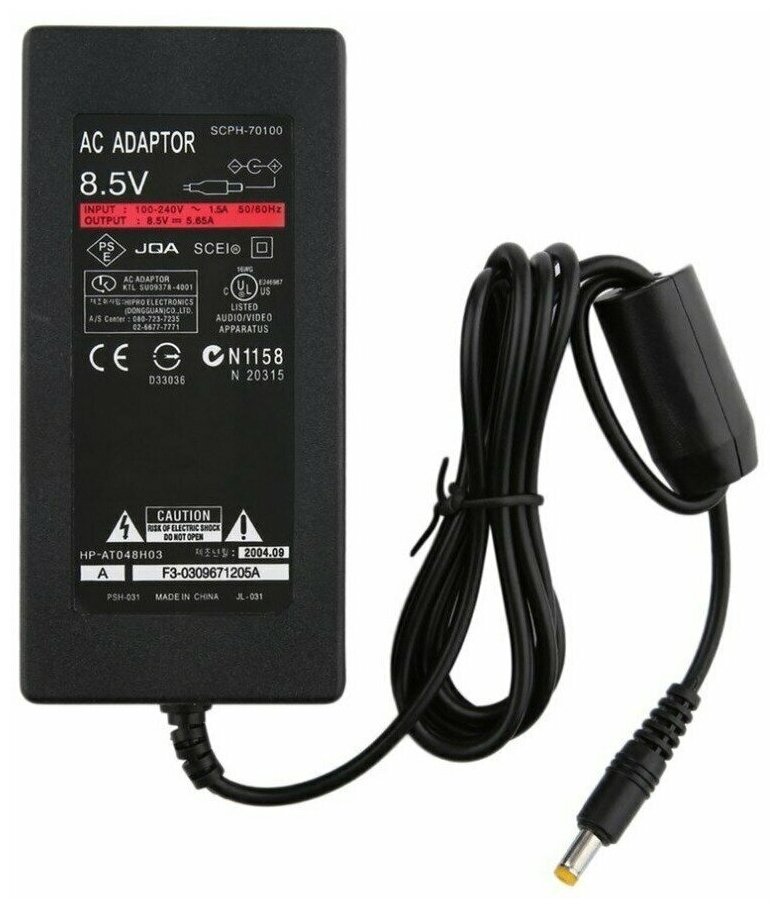 Блок питания/Адаптер сетевой для консоли PS2, зарядное устройство для Playstation 2