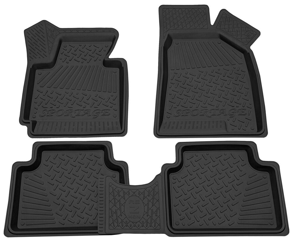 Коврики в салон резиновые для Kia Sportage (10-16),