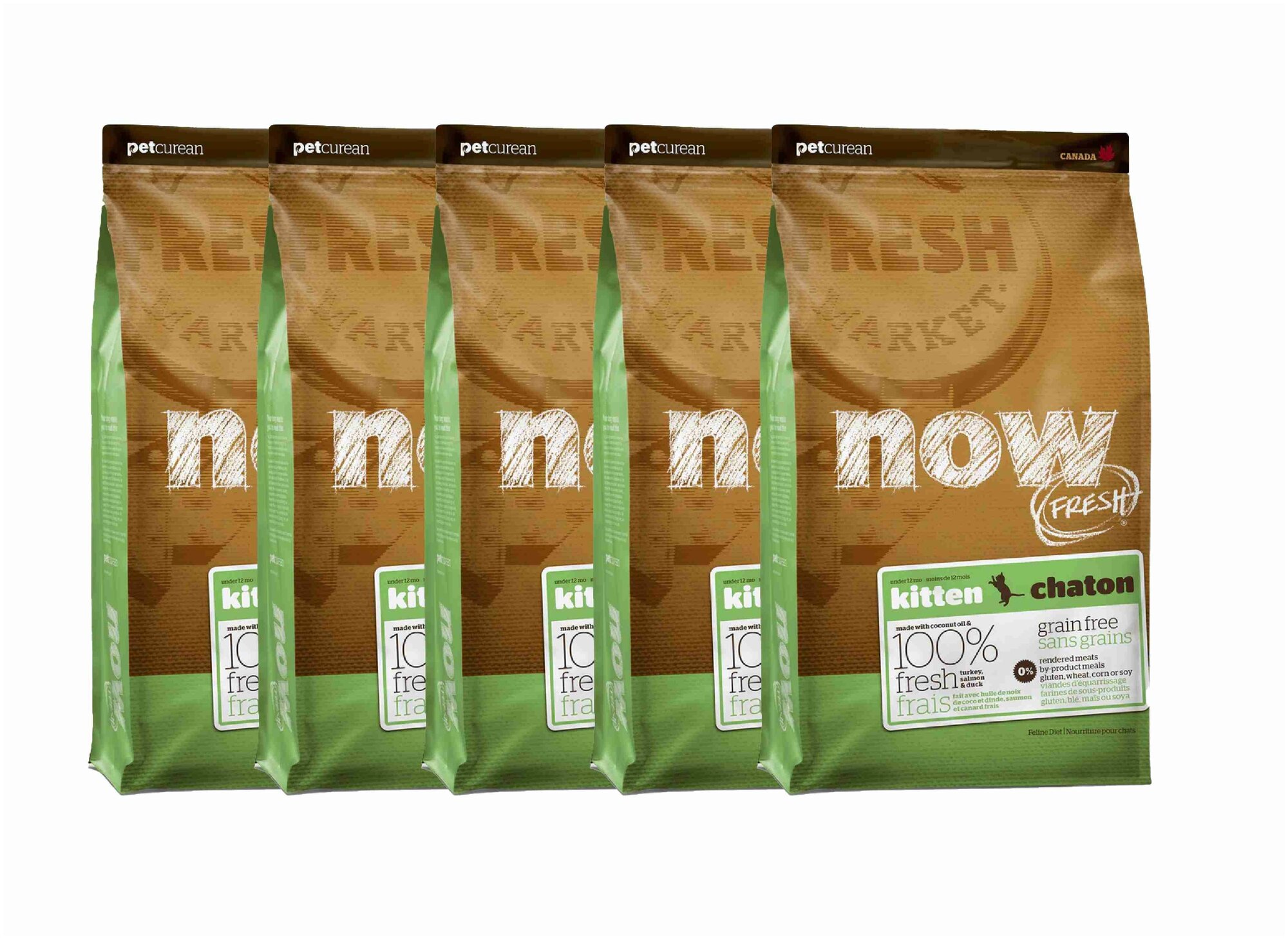 Влажный корм для котят NOW FRESH с лососем, с индейкой, с уткой 1.36 кг ...