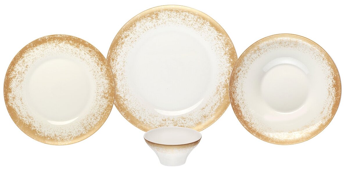 Столовый набор 24 предмета Золотая Пудра