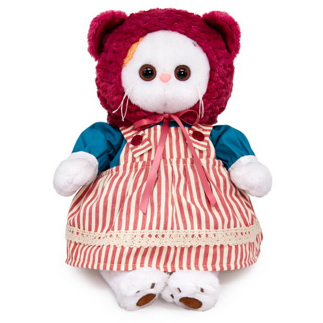 Мягкая игрушка Кошечка Лили в шапке с ушками 24 см, Budi Basa, LK24-117