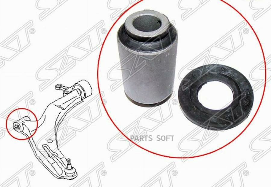 Сайлентблок рычага Nissan AD 99-08 / Almera 95-06 SAT ST-55044-4M410 | цена за 1 шт