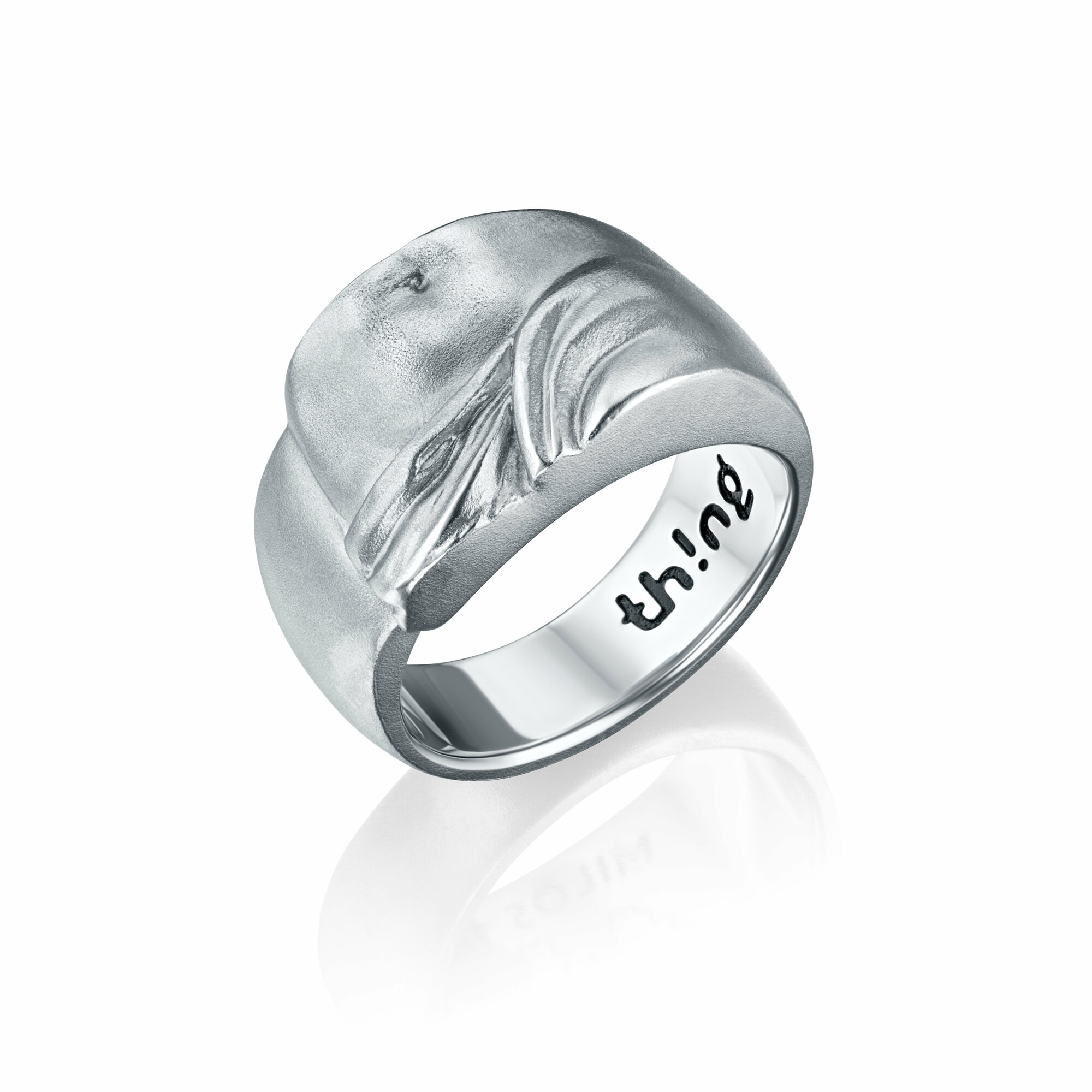 Перстень, серебро, 925 проба, родирование