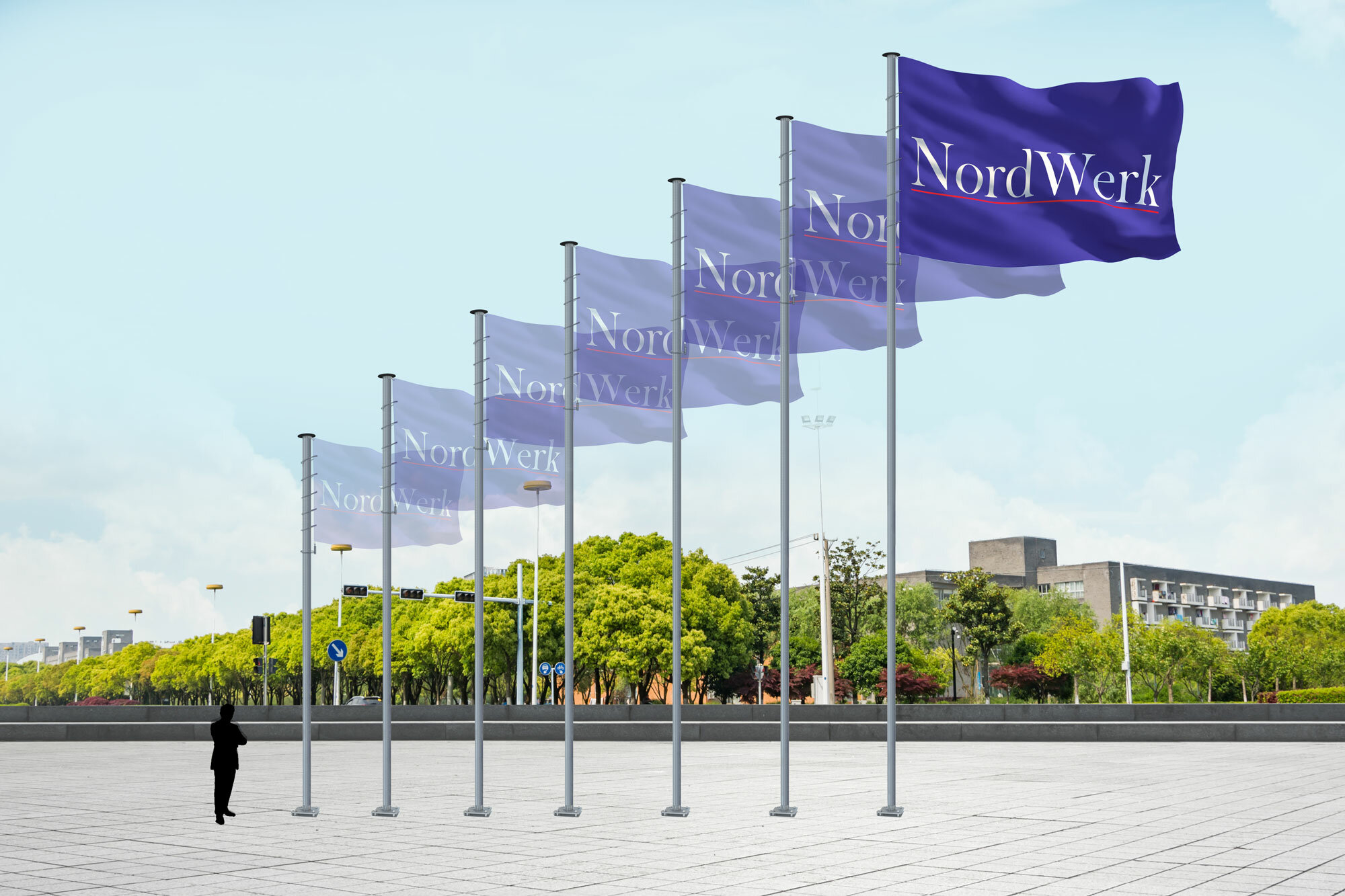 Флагшток уличный стационарный эконом стандарт 6 метров