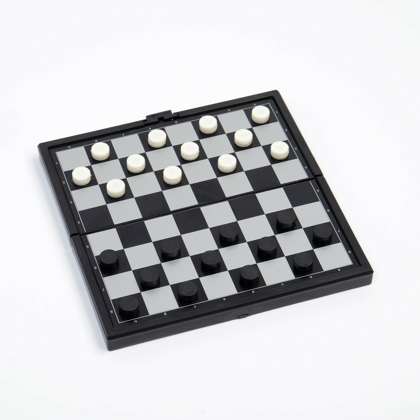 Шашки классические «Игра началась», магнитные, компактные 13×13 см