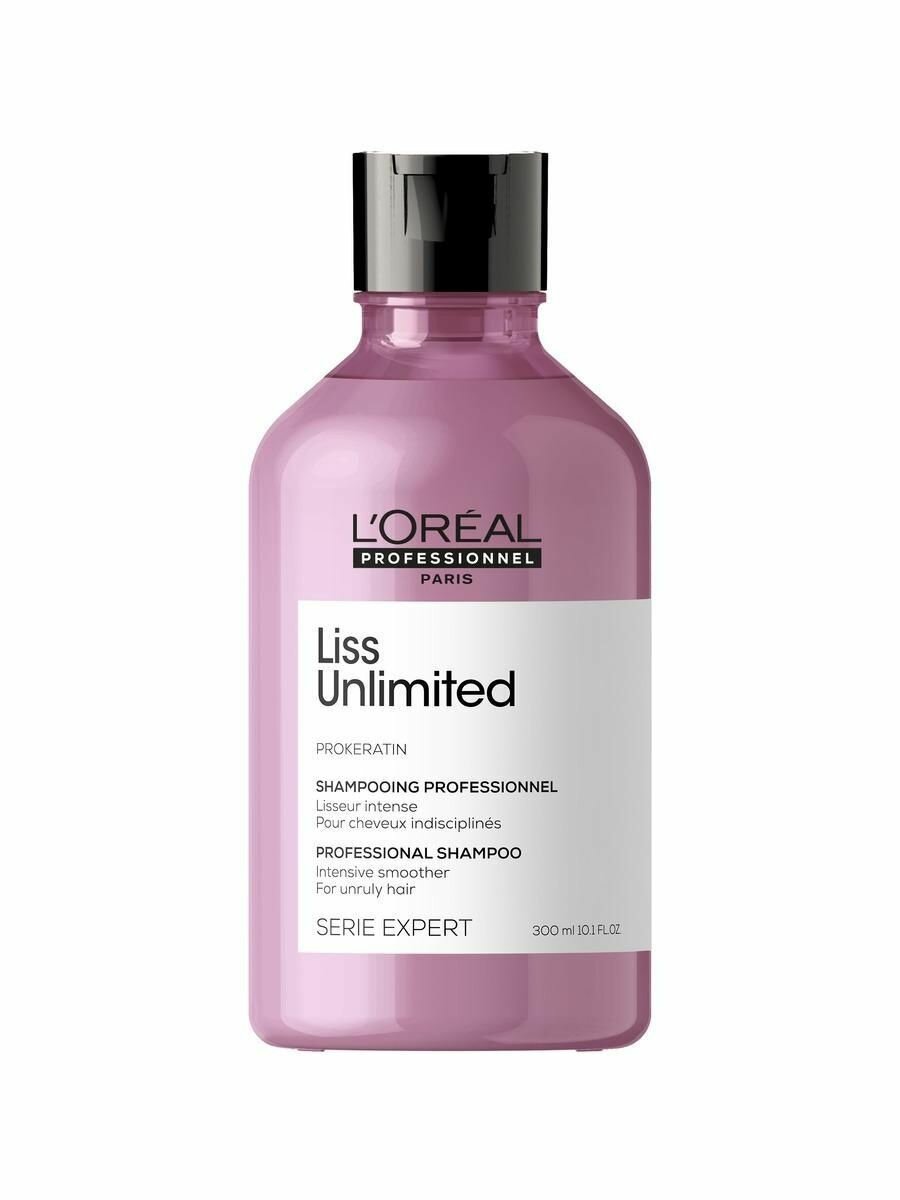 Loreal Liss Unlimited Shampoo - Разглаживающий шампунь 300 мл