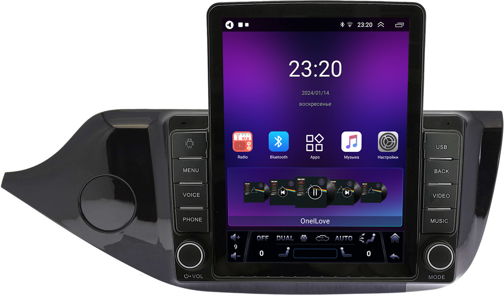 Штатная магнитола Kia Ceed 2 2012-2018 (глянец) Canbox GTR095-9209 на Android 10 (QLed, 4/64, DSP, CarPlay)