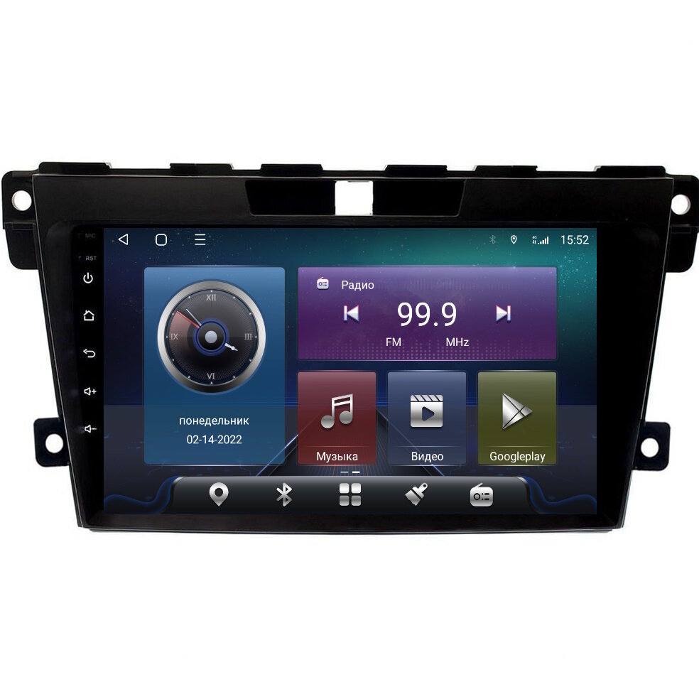 Магнитола CRS-300 Mazda CX-7 2006-2012 - Android 13 - Процессор 8 ядер - Память 6+128Gb - Carplay - DSP 36 полос - 4G(Sim)