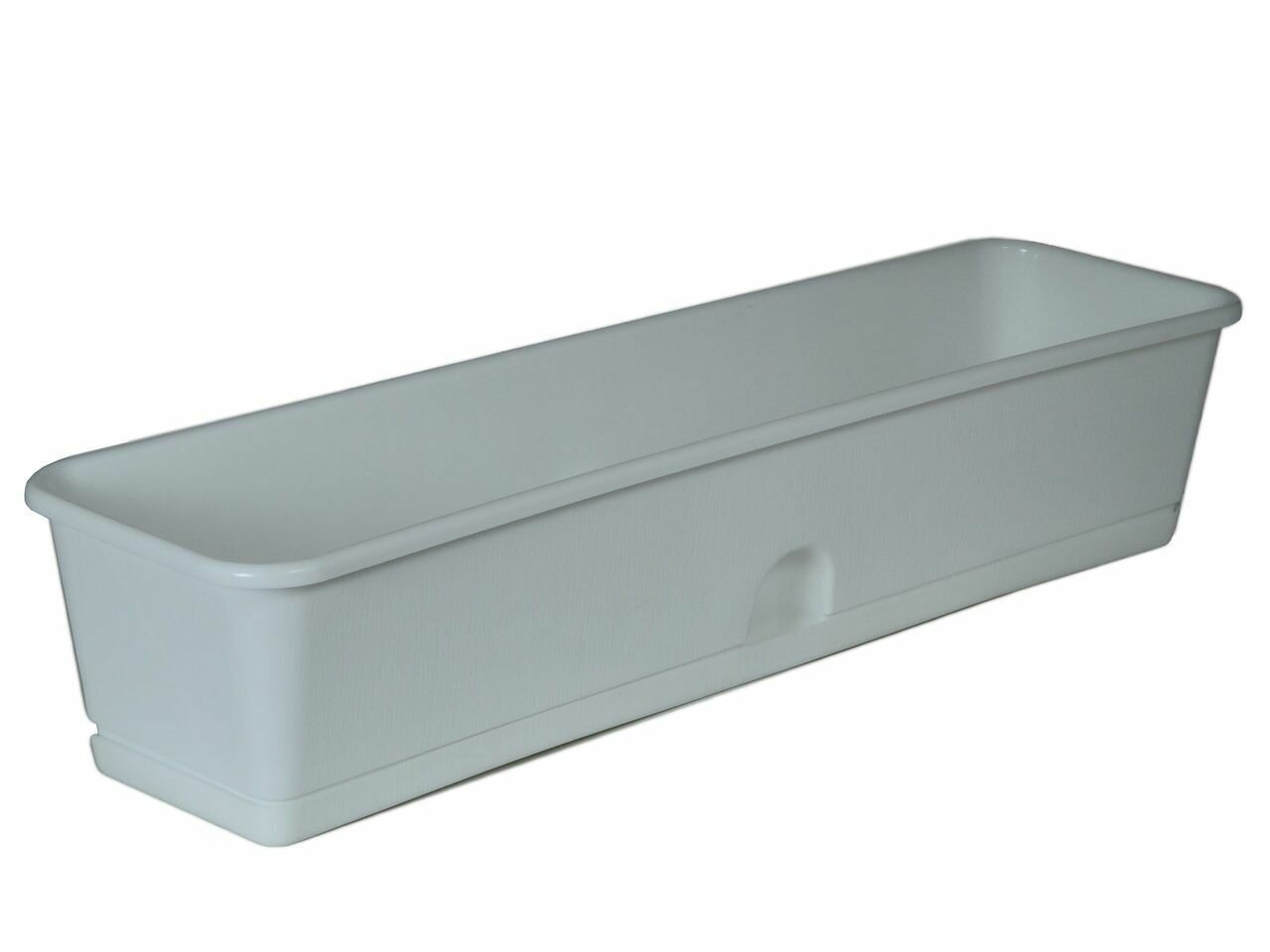 Ящик для цветов и рассады с поддоном 600*150*120 белый