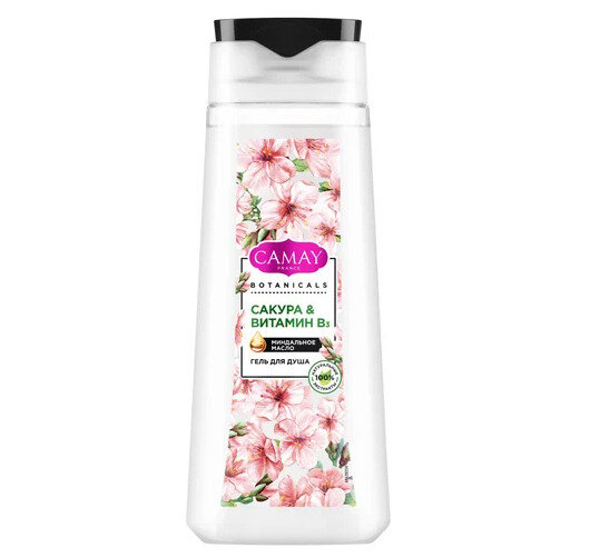 Гель для душа Camay BOTANICALS Японская сакура 750 мл