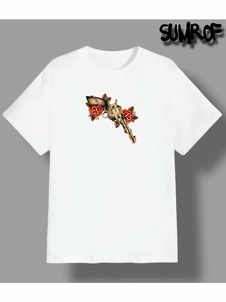 Футболка Пистолет Роза