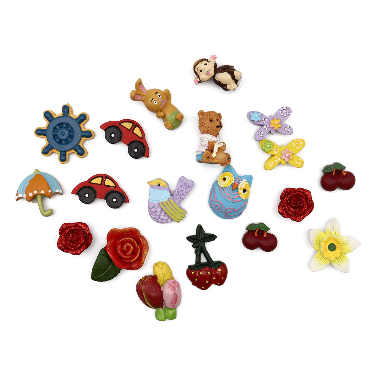 Декор для творчества, рукоделия, скрапбукинга на клеевой основе, 19 шт, Astra&Craft