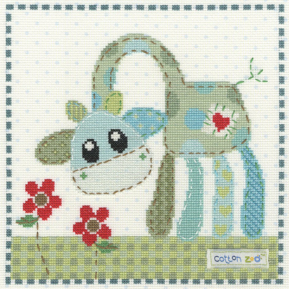 Вышивка Частичная, "Жираф Жоржет (Georgette the Giraffe)" 14 Aida Bothy Threads (Великобритания) арт. XCZ8