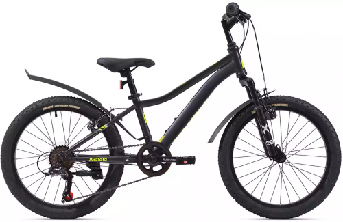 Подростковый велосипед Rush Hour 20" X 200 V-brake ST черный рама 11" В 6ск