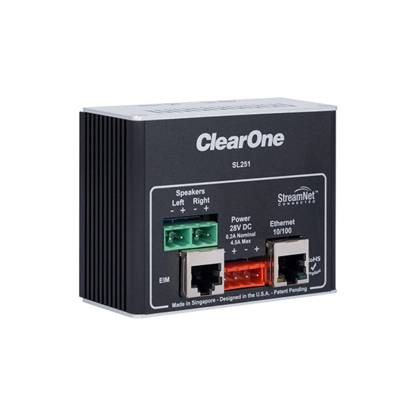 ClearOne SL 251- Усилитель-контроллер для IP-сети, 2х40 Вт RMS