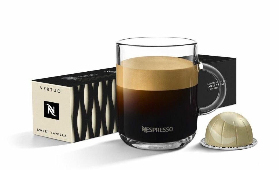 Кофе в капсулах Nespresso Vertuo Barista Creations SWEET VANILLA (Vanila custard pie) 230 мл, 10 капсул в уп, 1 упаковка