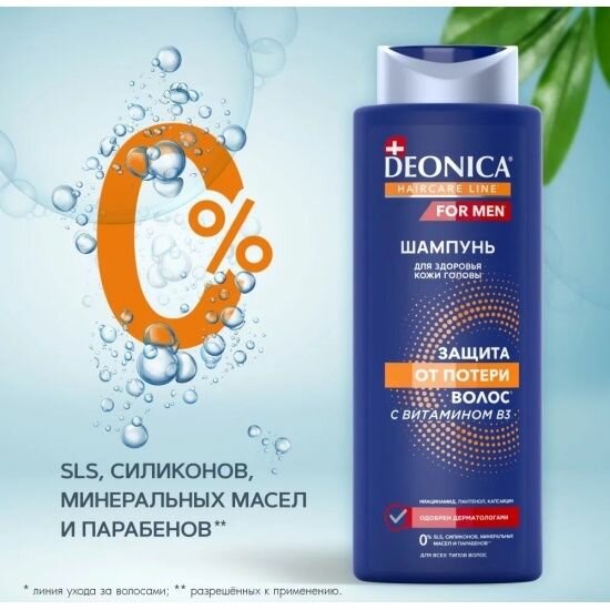 Шампунь от потери волос Deonica For Men/For Woman 2 шт по 380мл