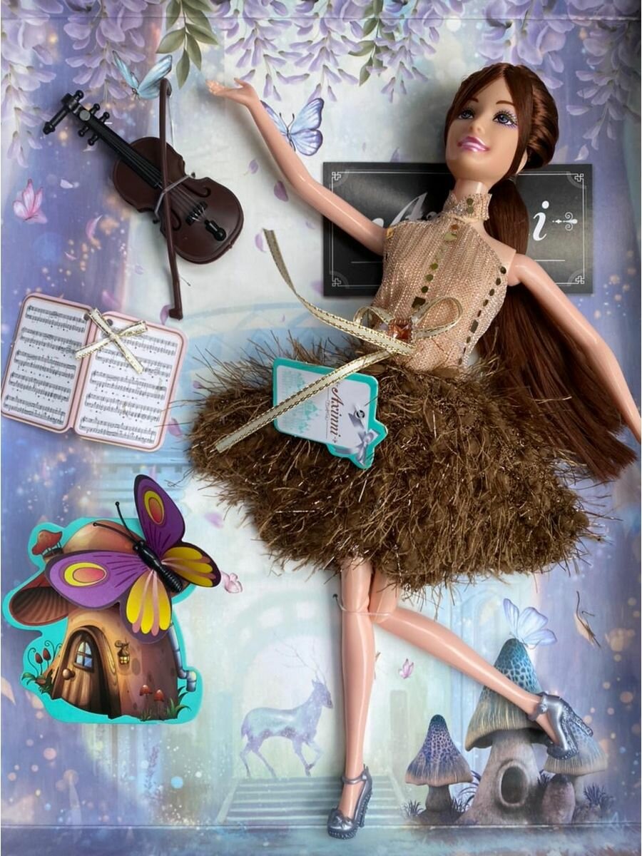 Кукла-модель со скрипкой