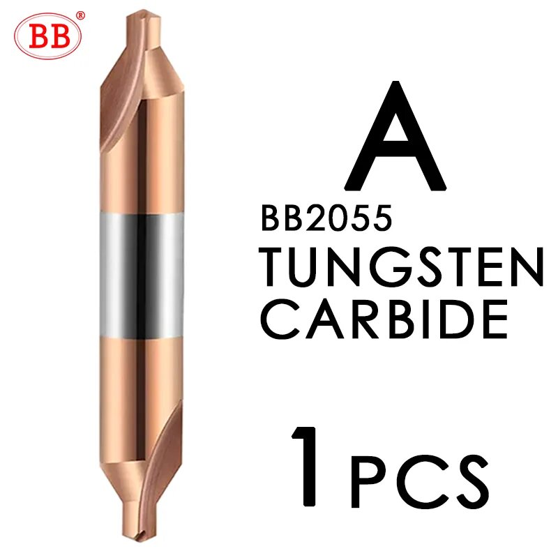 Центральные сверла BB для металла 60° 1, 1.5, 1.6, 2, 3.15, 4, 5, 6 мм 1xD4x50, A-BB2055(1PCS)