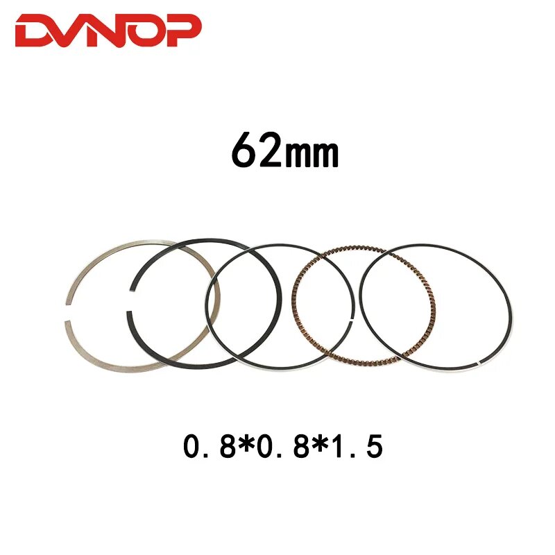 Мотоцикл 62 мм поршень 13 мм комплект контактных колец в сборе для HONDA CG150 CGH150 ZJ150 Irbis GS150 150cc Only Ring