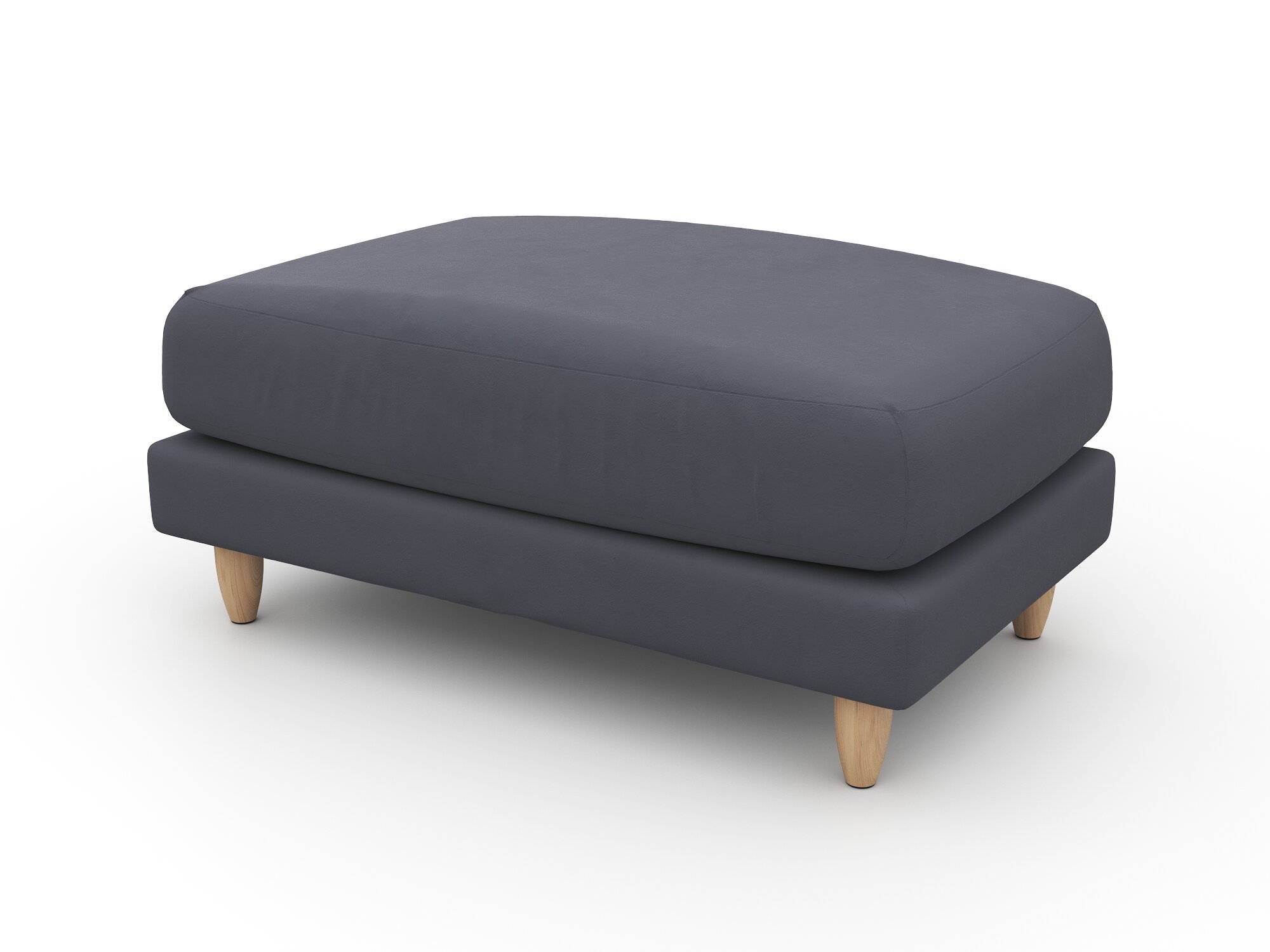 Банкетка Soft Element Корс-2 с мягким сидением, в прихожую, в спальню, велюр, синий, стиль современный лофт