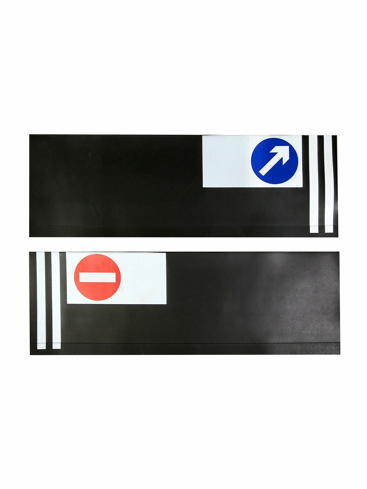 Брызговики на длинномер из-2х частей 1000х320 мм. Резина. Кирпич-Стрелка(25308)