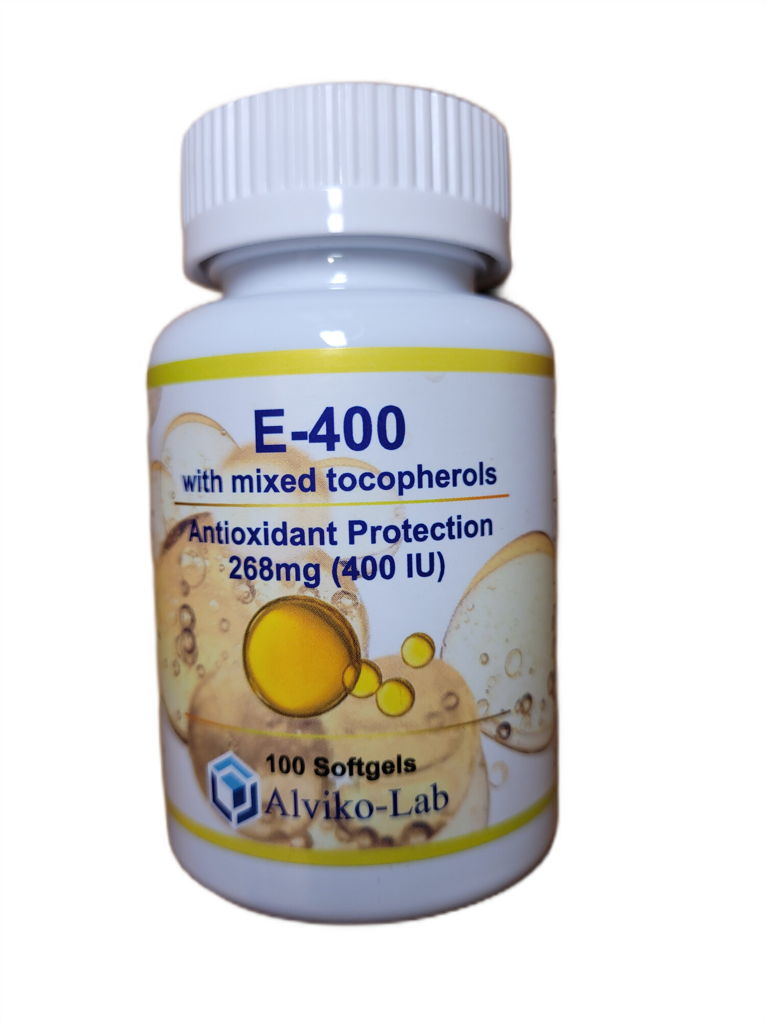 Витамин E Alviko-lab Vitamin E-400 МЕ 100 гелиевых капсул