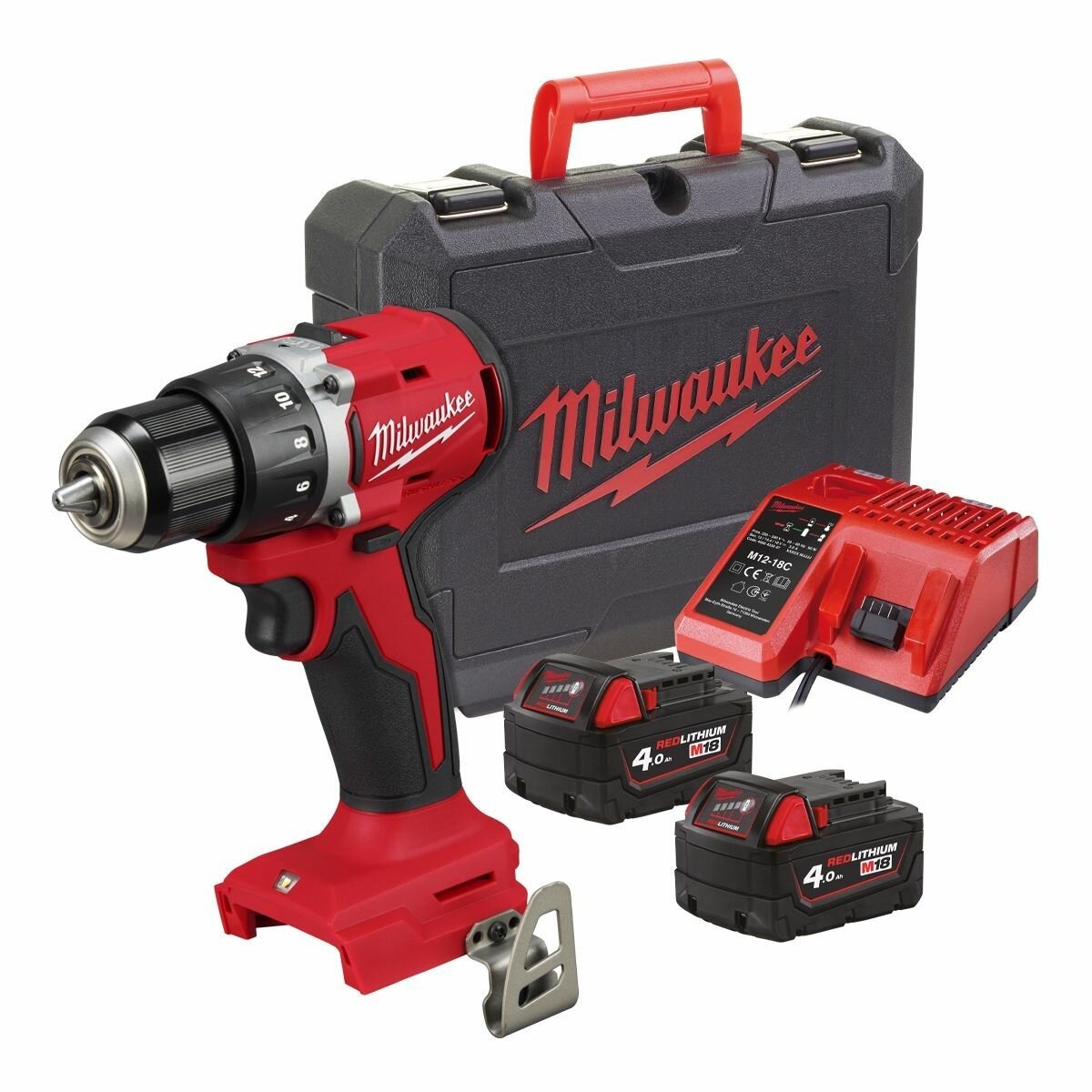 Аккумуляторная компактная дрель-шуруповерт Milwaukee M18 BLDDRC-0