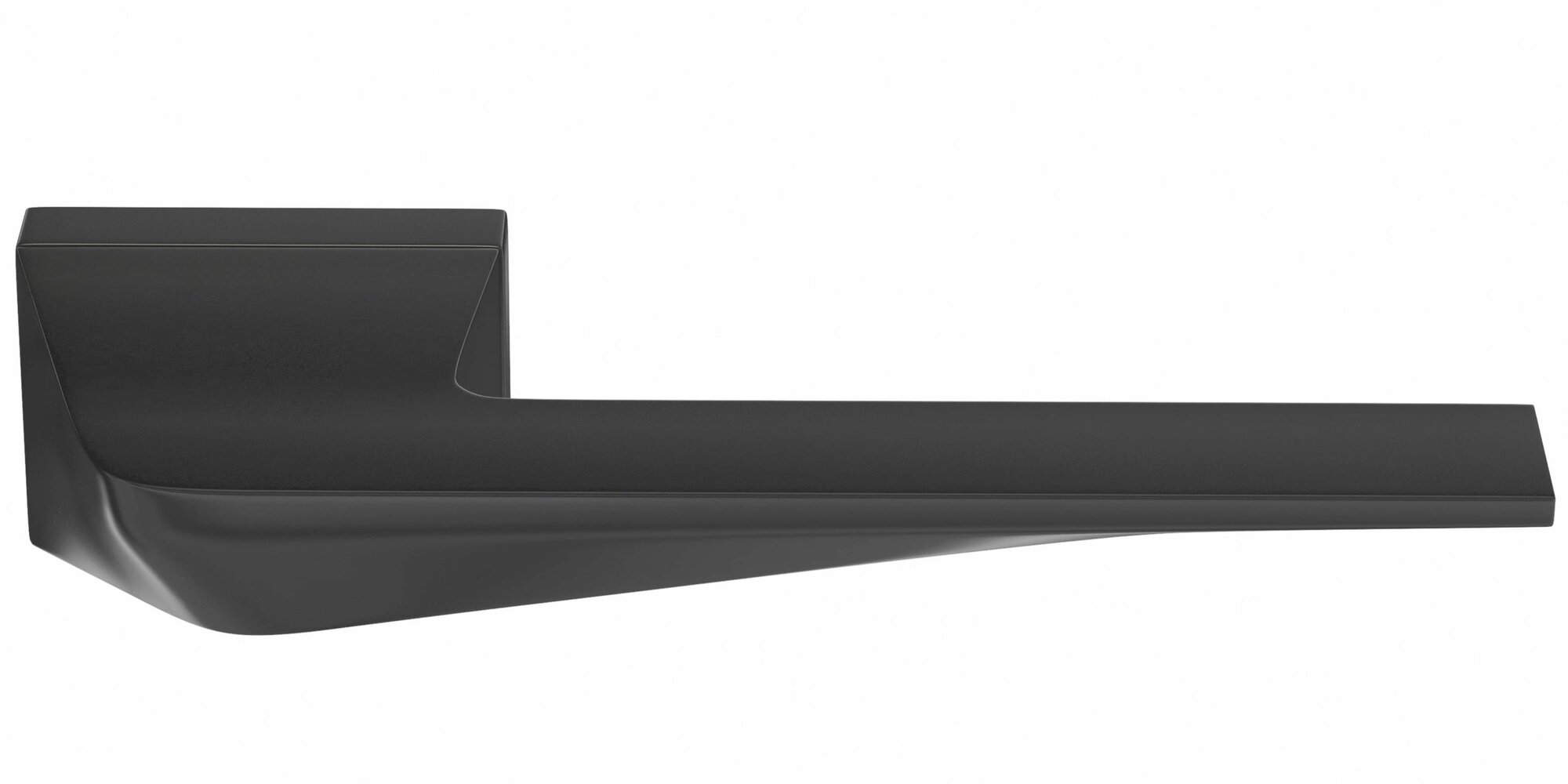 Ручка дверная Pallini (Паллини) Silver Сингапур PAL-203-SQ MatBlack Цвет - Чёрный матовый