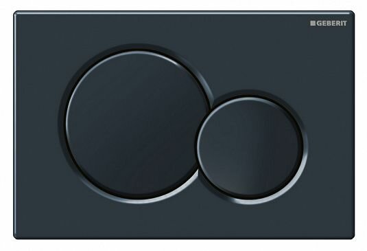 Смывная клавиша Geberit Sigma 01 черный матовый ( полностью ) не оставляет отпечатков