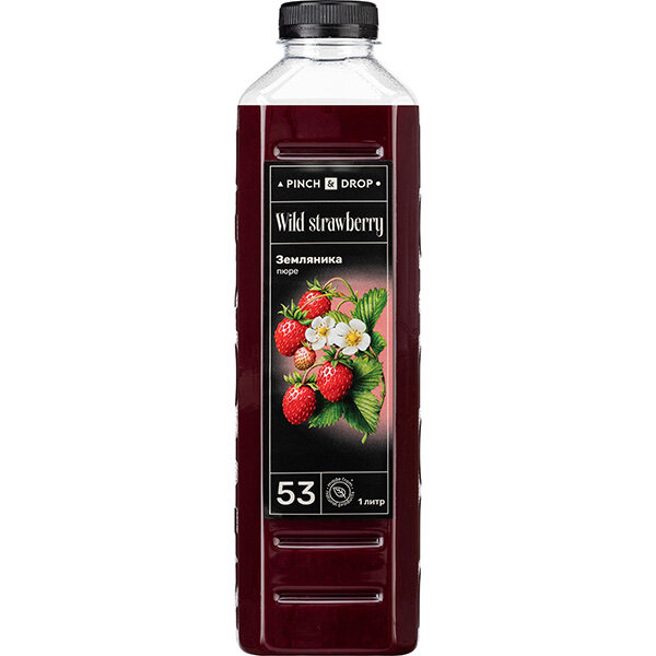 Пюре Земляника фруктовое Pinch&Drop пластик 1л