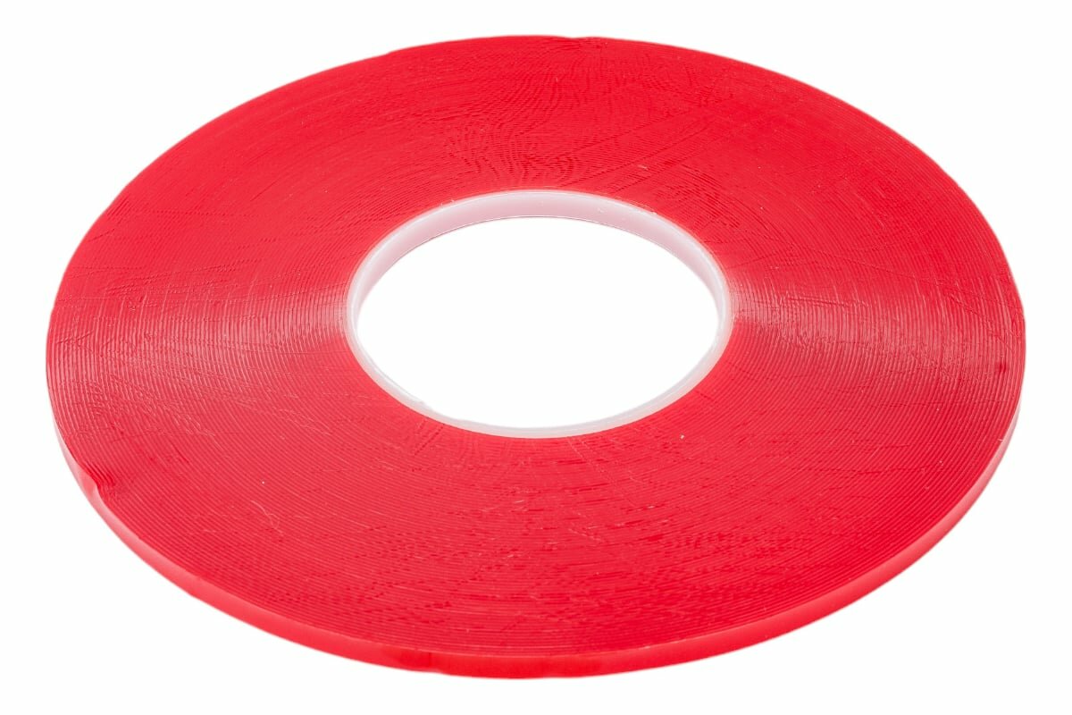 Акрилком М113 прозрачная двухсторонняя лента 0.8 мм 6 мм 33 м для стекла и пластика