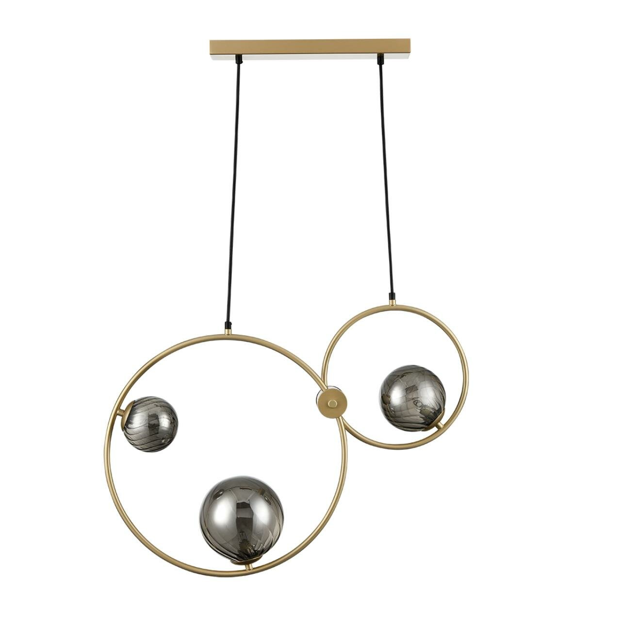 8036/3 MODERNI LN25 115 шампань/дымчатый, металл/стекло Подвесной светильник G9 3*35W 220V ORNATO Lumion