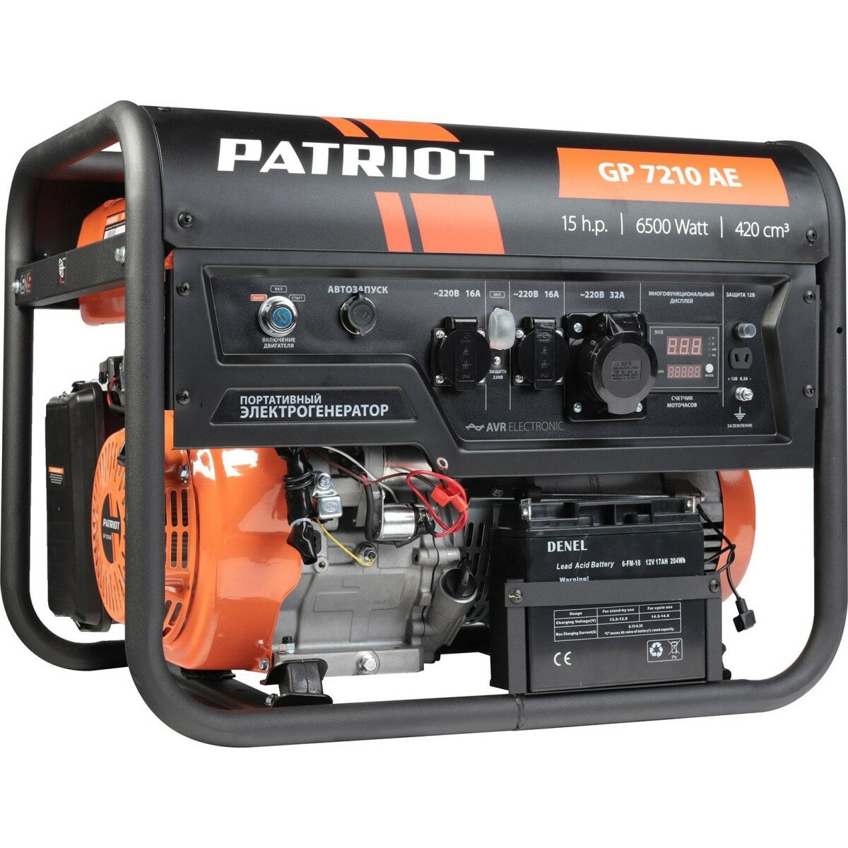 Генератор бензиновый PATRIOT GP 7210 AE с возможностью автоматизации