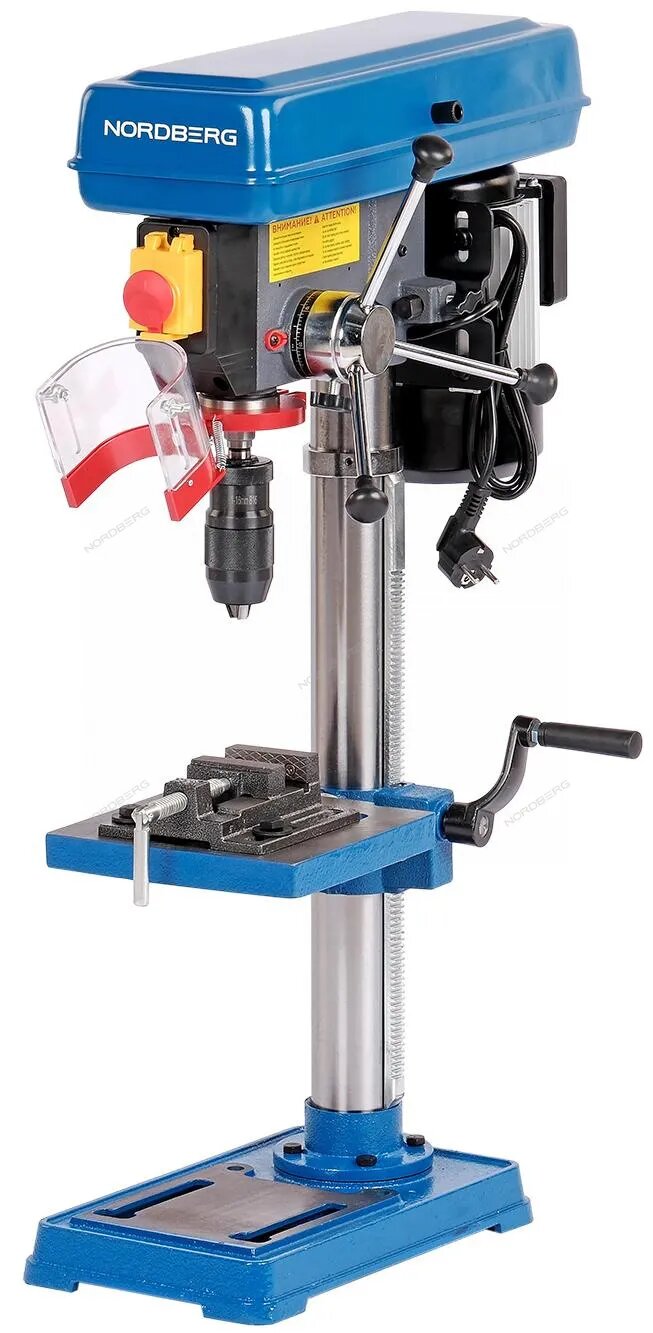 ND1651 Станок сверлильный (450Вт, 16 мм, 12 скоростей, тиски) NORDBERG ND1651
