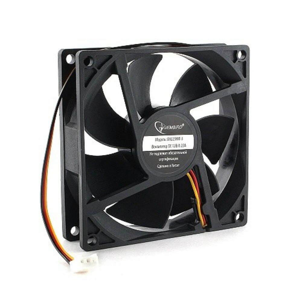 Корпусный вентилятор Gembird D9225HM-3 2500RPM 92 x 92 x 25 мм, 1 шт.