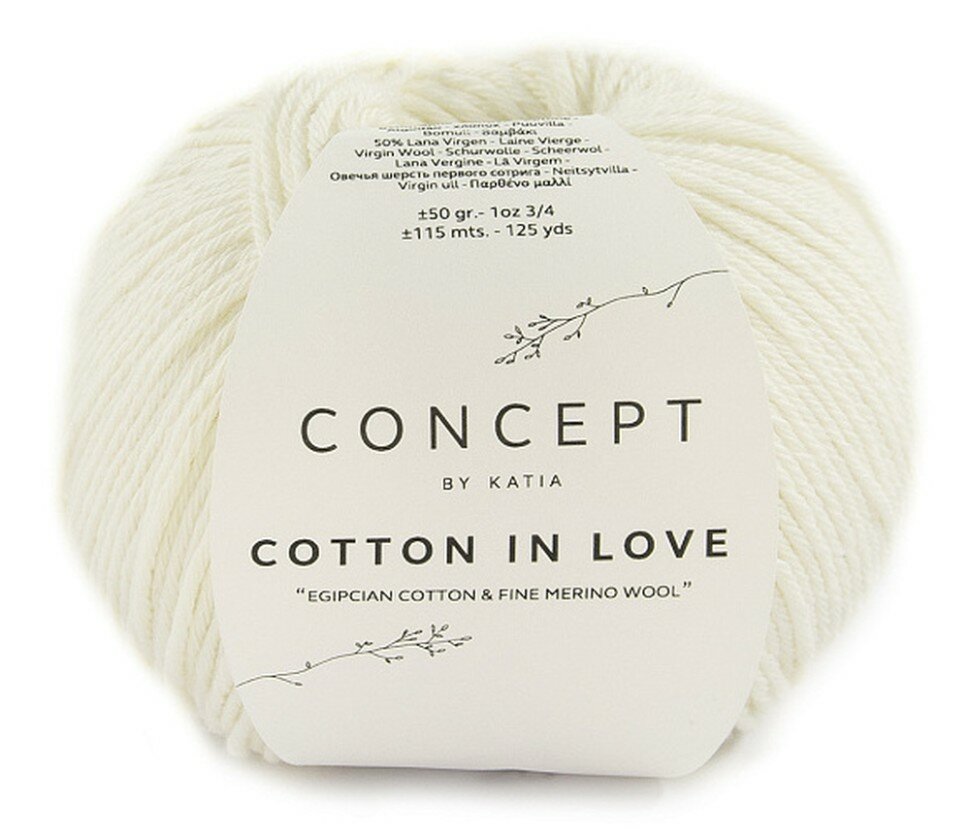 Пряжа #1249.50 Cotton in Love 50 г 115 м Katia