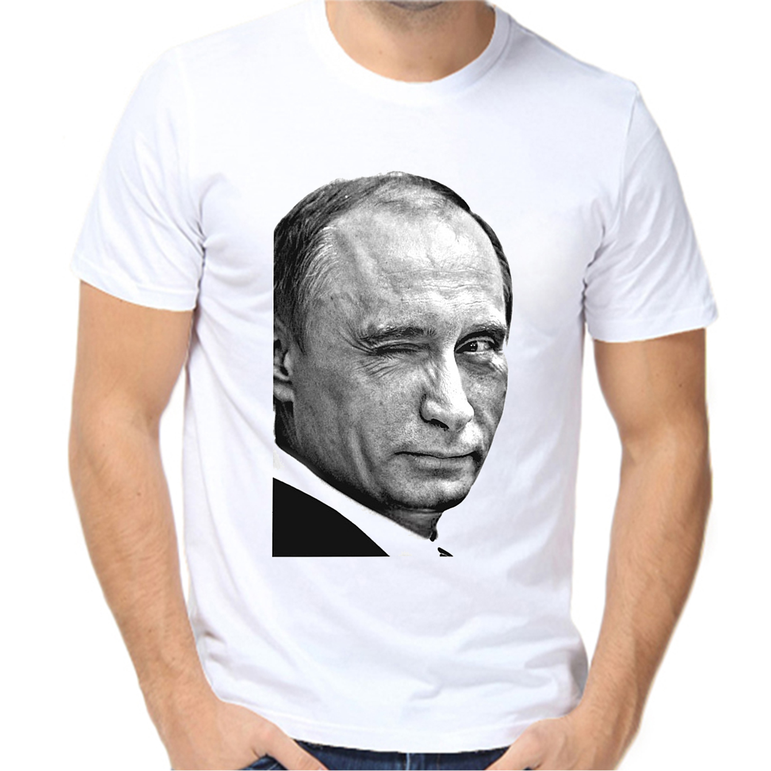 Футболка с Путиным подмигивающим