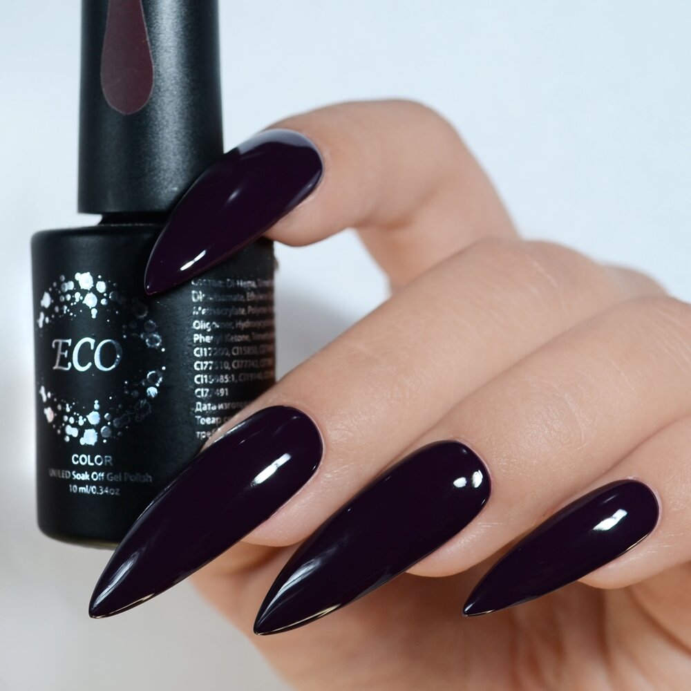 Гель лак для ногтей №40 Основная (шеллак), баклажанный