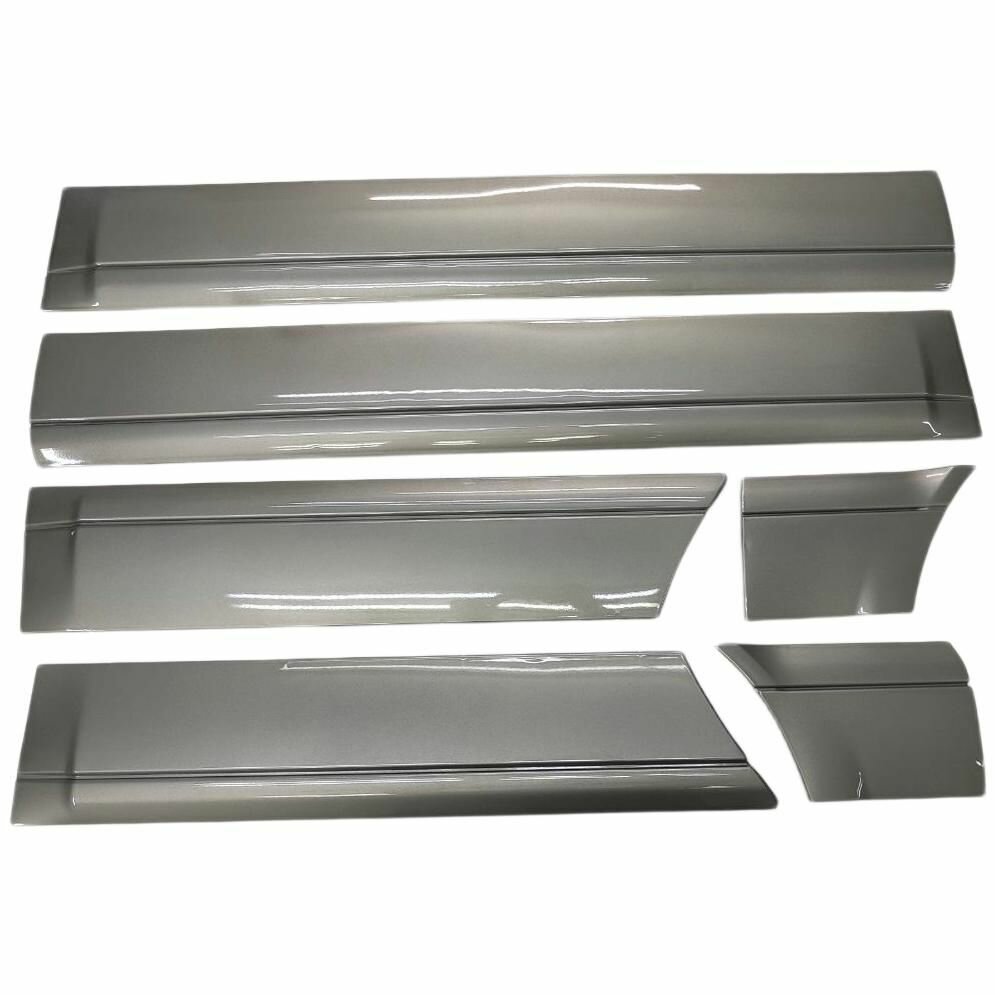 Молдинги дверей для ВАЗ 2114, 2115 старого образца (широкие) в цвете талая вода 206