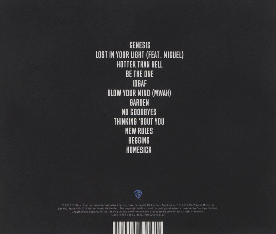 Dua Lipa - Dua Lipa (CD) — фото 1