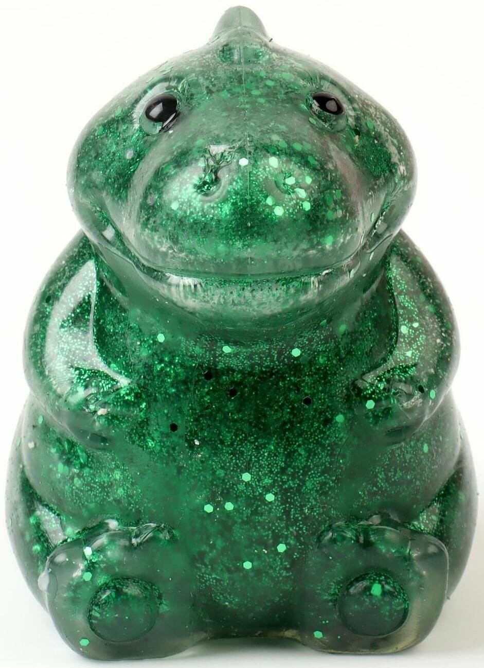 Мялка Динозавр с блёстками